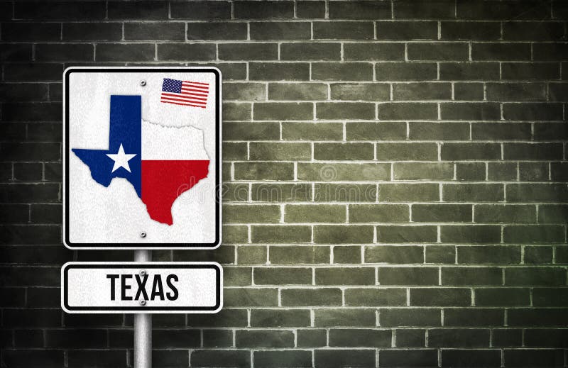 Texas street sign map stock illustration. Illustration of road - 92738786