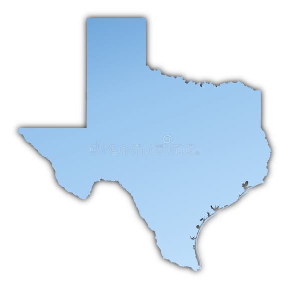 Texas(USA) map stock illustration. Illustration of high - 7154032