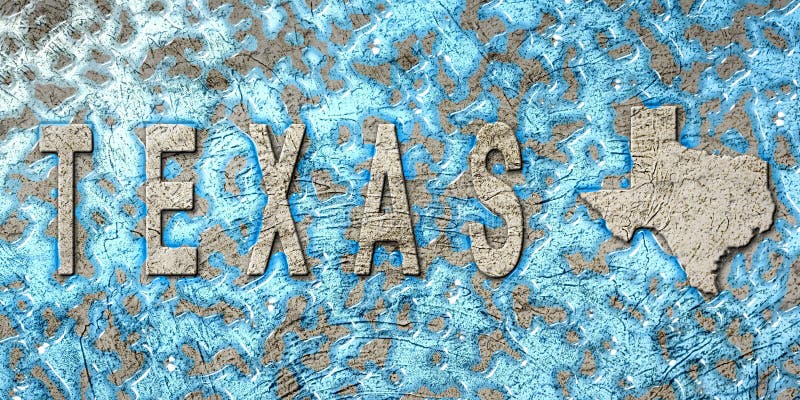 Texas Water Management Concept Stock Illustration - Illustration of ...