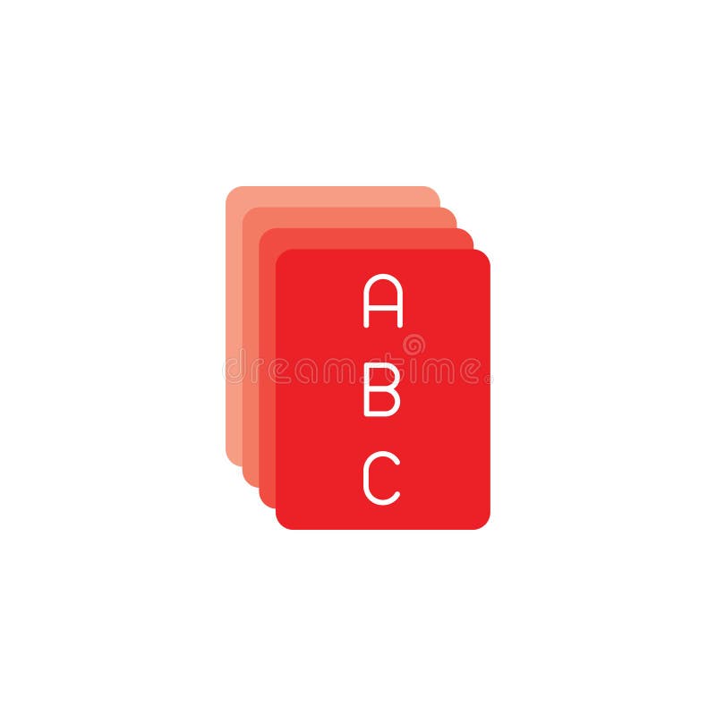 Text Abc Card Symbol Decoration Vector Stock Vector - Illustration of ...