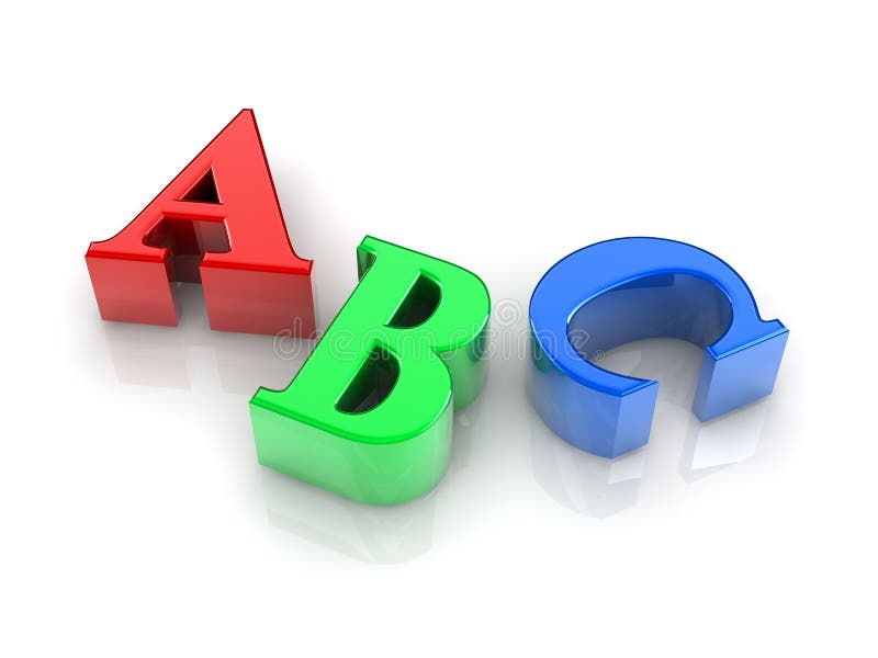 Text ABC stock illustration. Illustration of multiplication - 46292885
