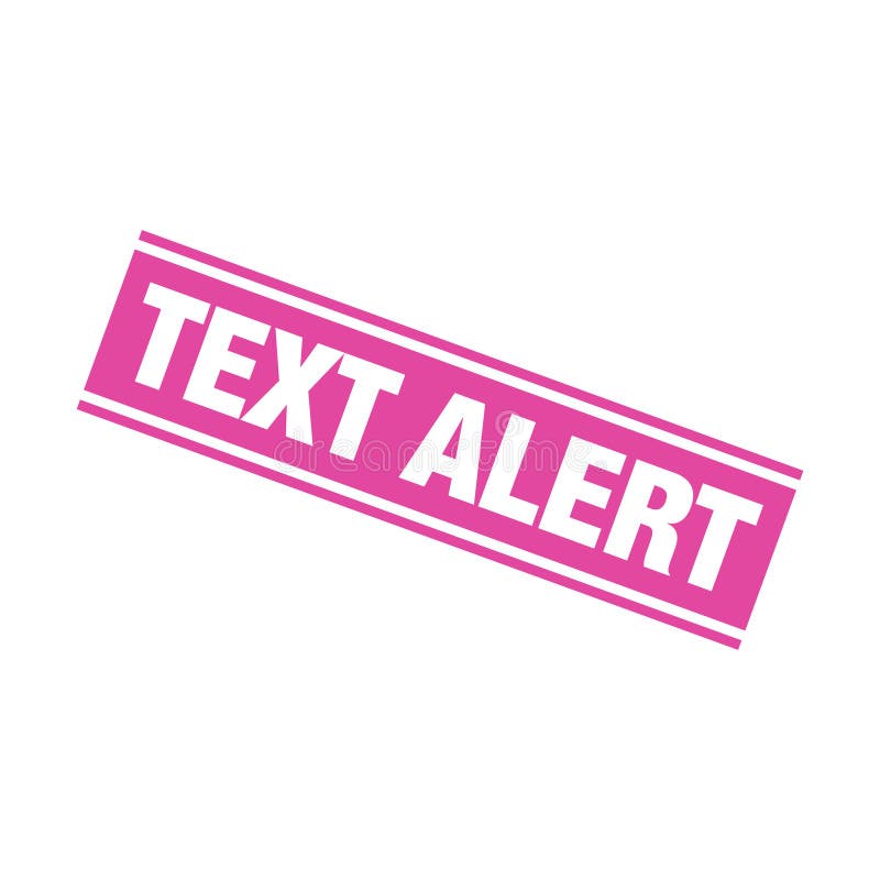 Text Alert Rubber Stamp Vector Template Stock Vector - Illustration of ...