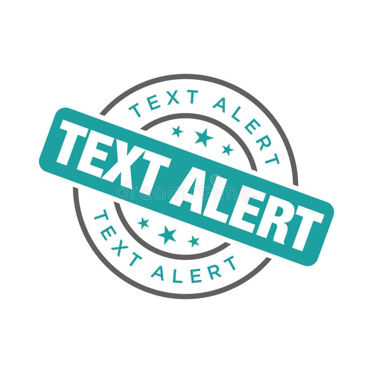 Text Alert Rubber Stamp Vector Template Stock Vector - Illustration of ...