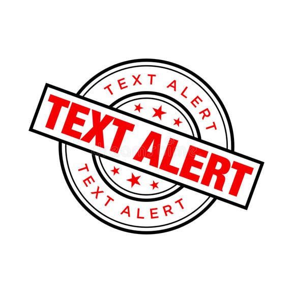 Text Alert Rubber Stamp Vector Template Stock Vector - Illustration of ...
