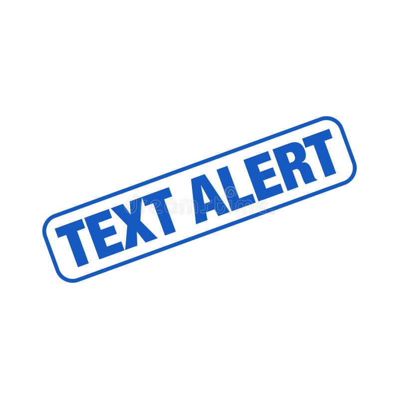 Text Alert Rubber Stamp Vector Template Stock Vector - Illustration of ...
