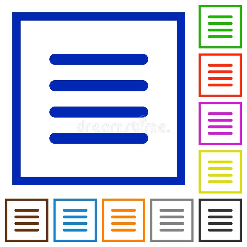 Align Justify Icon. Justified Word Document Text Edit Paragraph Page ...