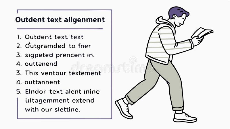 Text Alignment Guide, Typography and Document Design Vector Design ...