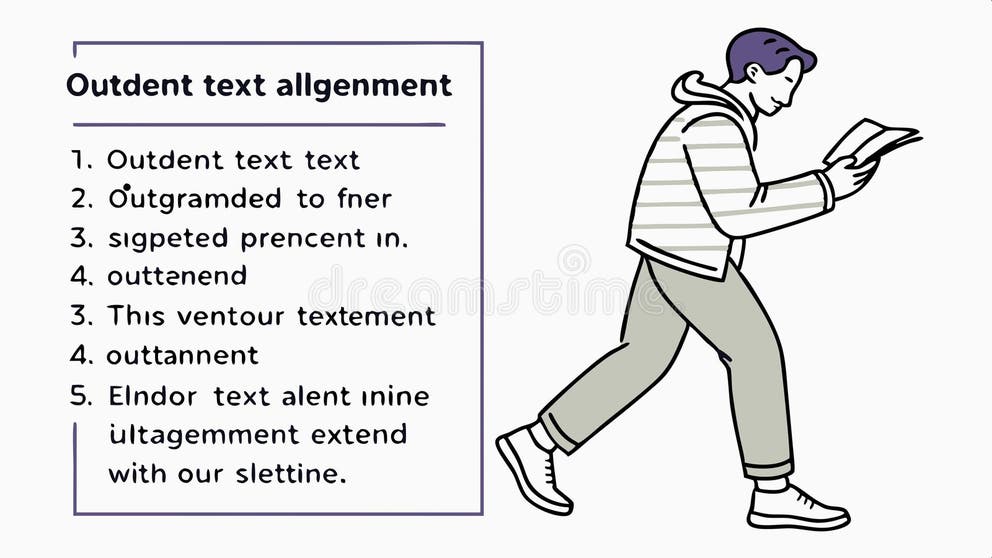 Text Alignment Guide, Typography and Document Design Vector Design ...