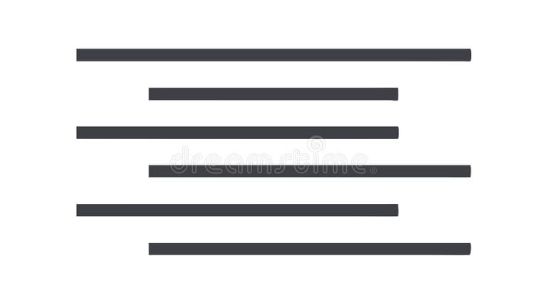 Text Alignment Justified Icon, Formatting and Design, Vector Design ...