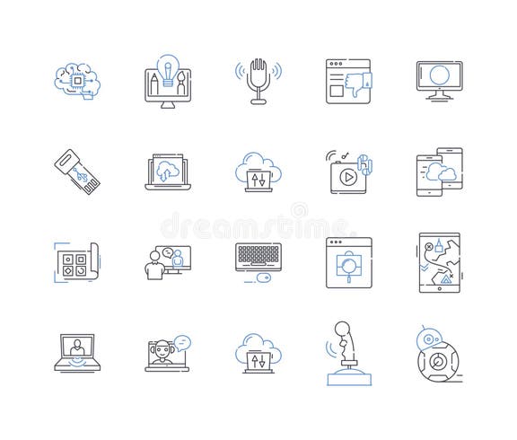 Text Analytics Line Icons Collection Nlp Sentiment Semantics Syntax 6893