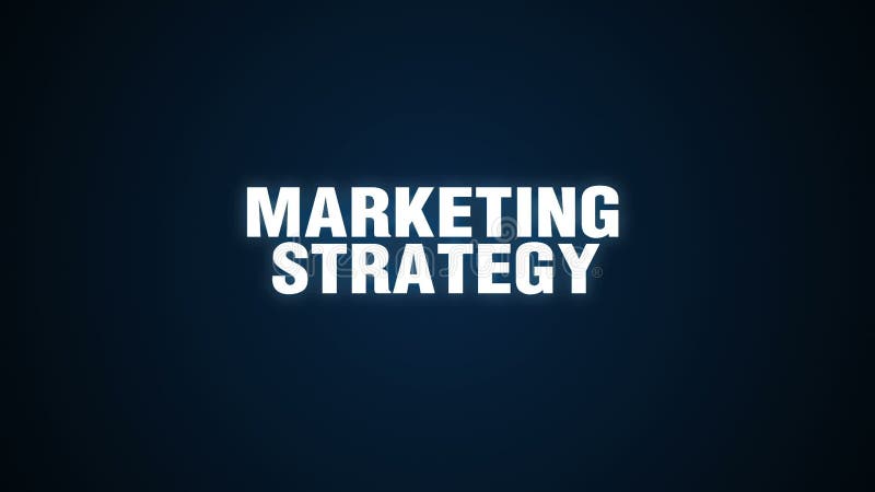 Text Animation Concept of Marketing Strategy Stock Video - Video of ...