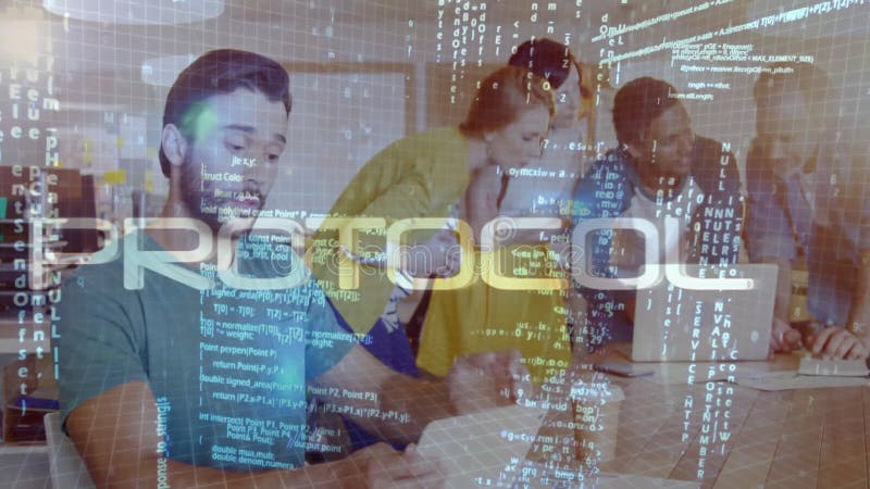 Text Animation of Protocol Over Diverse Team Collaborating in Office ...