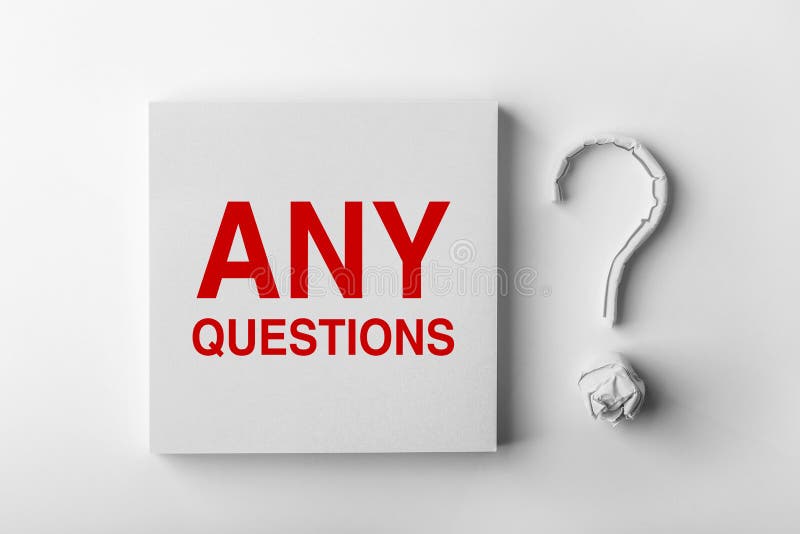 Text Any Questions and Question Mark Stock Image - Image of learn ...