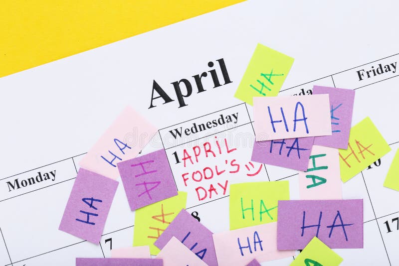 Text April Fool`s Day stock photo. Image of message - 177034734