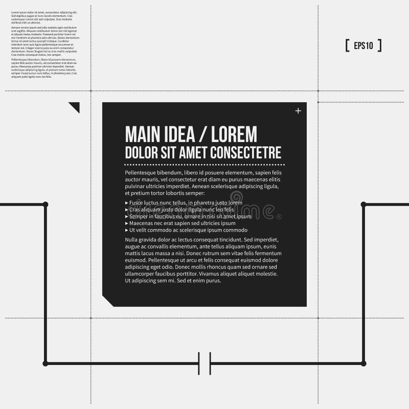 Text Background with Abstract Geometric Element and Glowing Lights ...