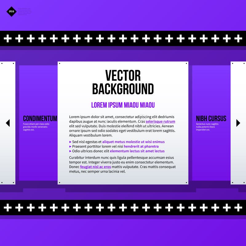 Text Background Template. EPS10 Vector. Stock Vector - Illustration of ...