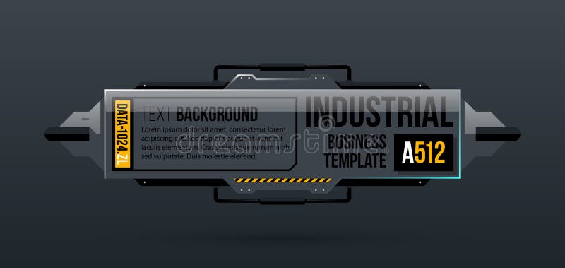 Text Background Template in Industrial Style Stock Vector ...