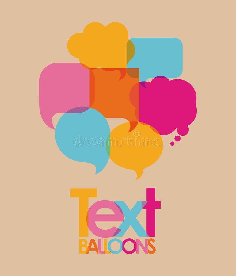 Text balloons stock vector. Illustration of chatting - 36079165