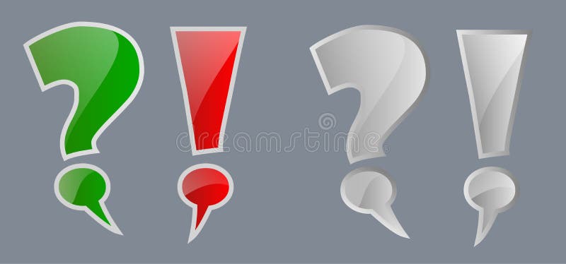 Question And Answer Text In Balloons Graphic Vector Stock Vector ...