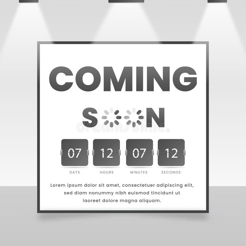 Text Based Design or Template for Decor and Design,Beautiful Coming ...