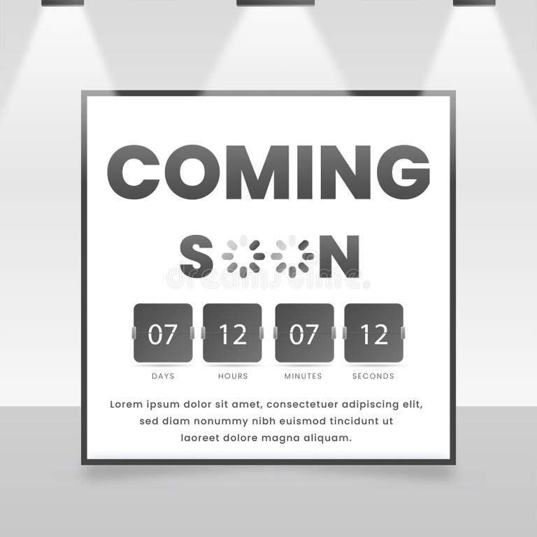 Text Based Design or Template for Decor and Design,Beautiful Coming ...