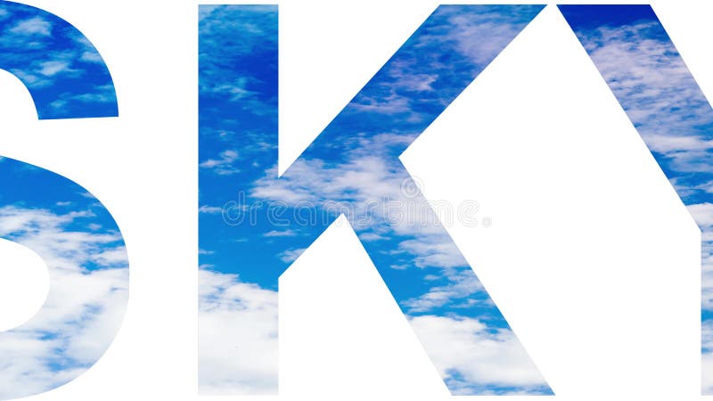 Text from Blue Sky Texture with Clouds Stock Video - Video of cloudy ...