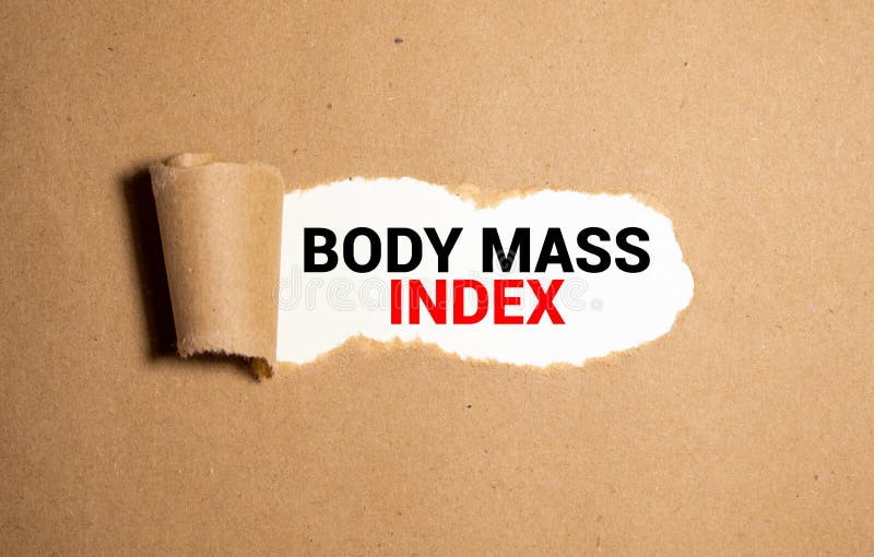 The Text Body Mass Index Appearing Behind Torn Paper Stock Image ...