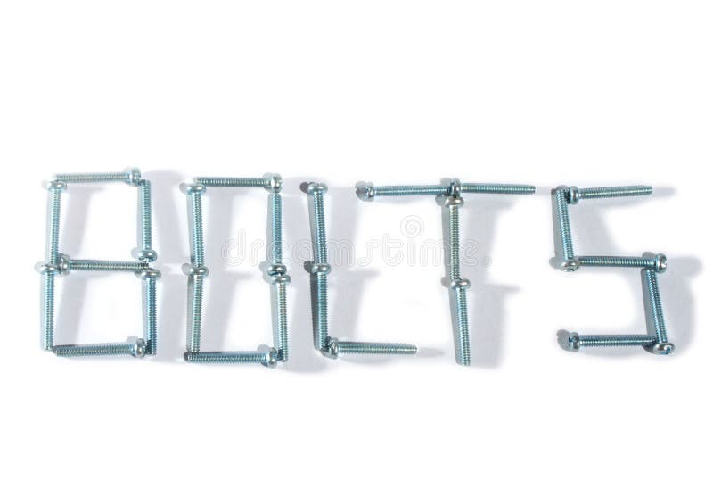 Text Bolts stock photo. Image of nuts, engineering, close - 30704386