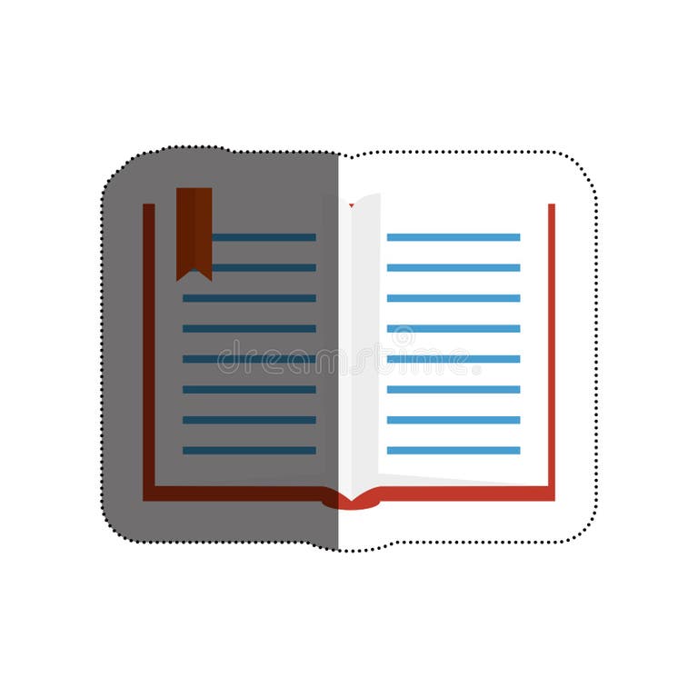 Text Book Library Isolated Icon Stock Illustration - Illustration of ...