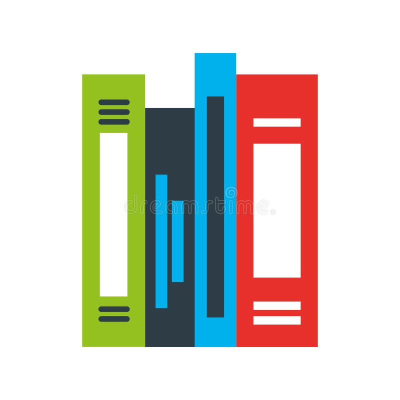 Text books library icon stock vector. Illustration of bookshelf - 93148329