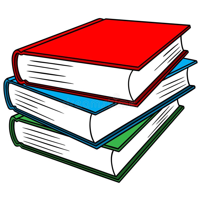 School Books with an Apple stock vector. Illustration of schoolbook ...