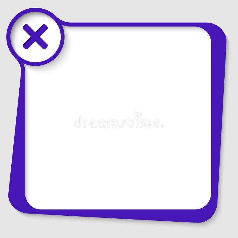 Text Box for Any Text with Plus Sign Stock Vector - Illustration of ...