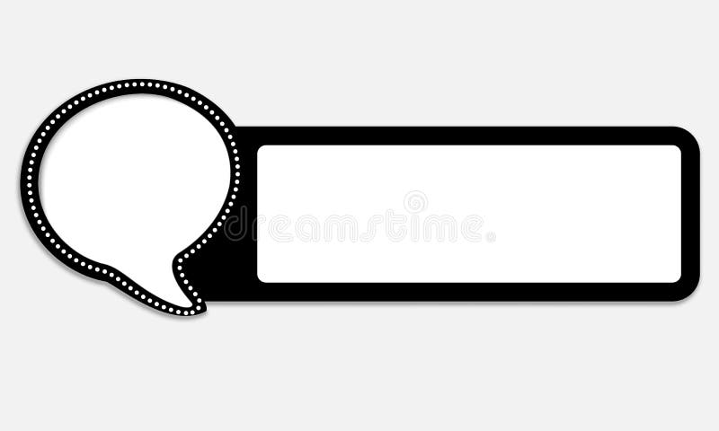 Text box with bubble stock vector. Illustration of black - 34254454