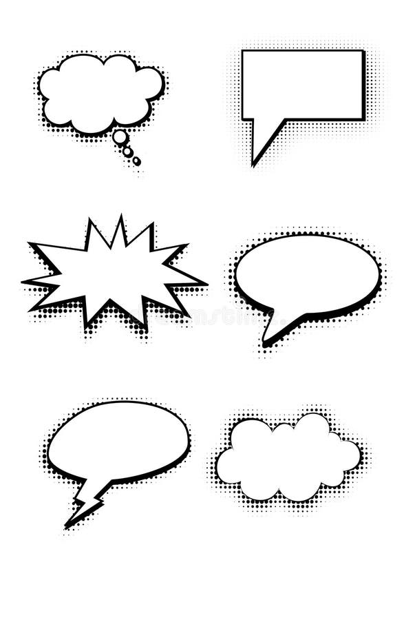 The Text Box for Comics Art Work Stock Illustration - Illustration of ...