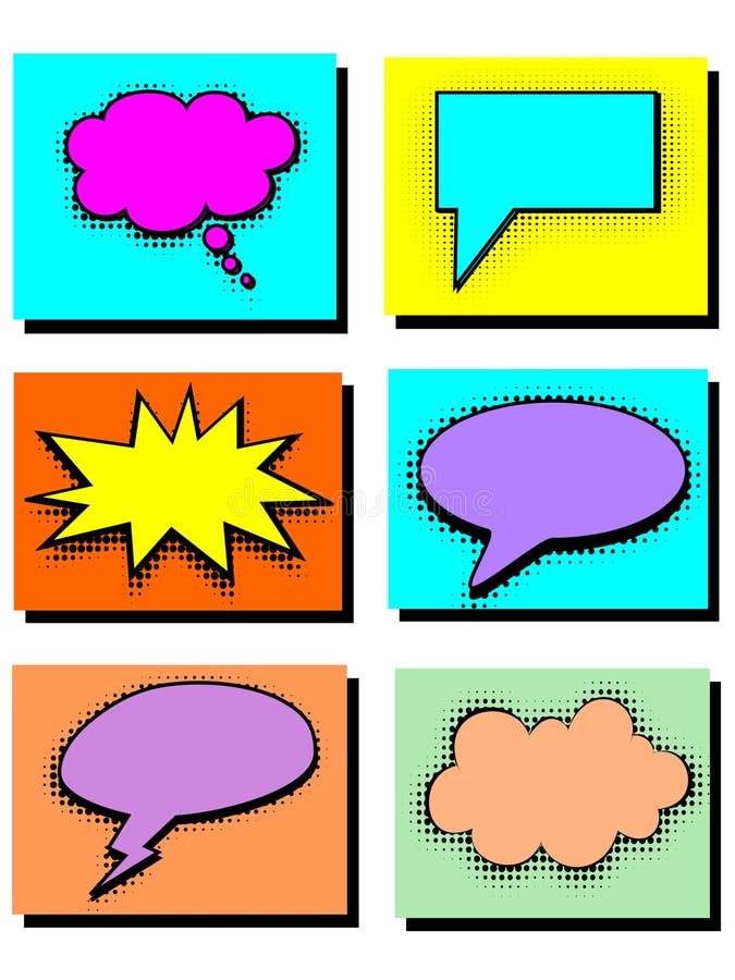 The Text Box for Comics Art Work Stock Illustration - Illustration of ...