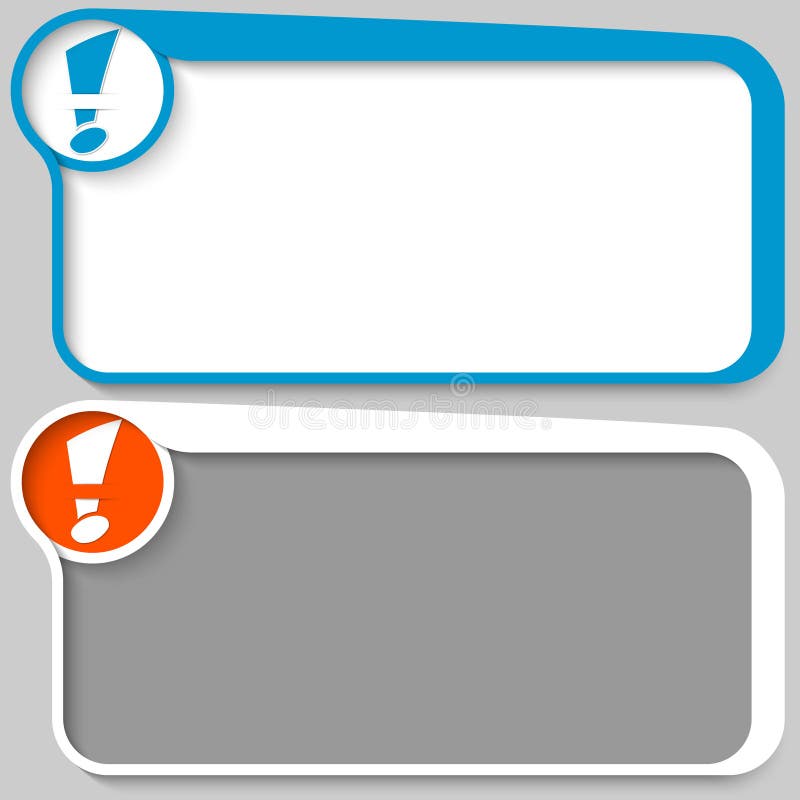 Text Box Two Exclamation Mark Stock Illustrations – 88 Text Box Two ...