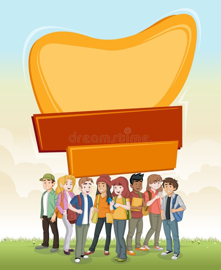 Text Box Frame Background Cartoon Young Stock Illustrations – 133 Text ...