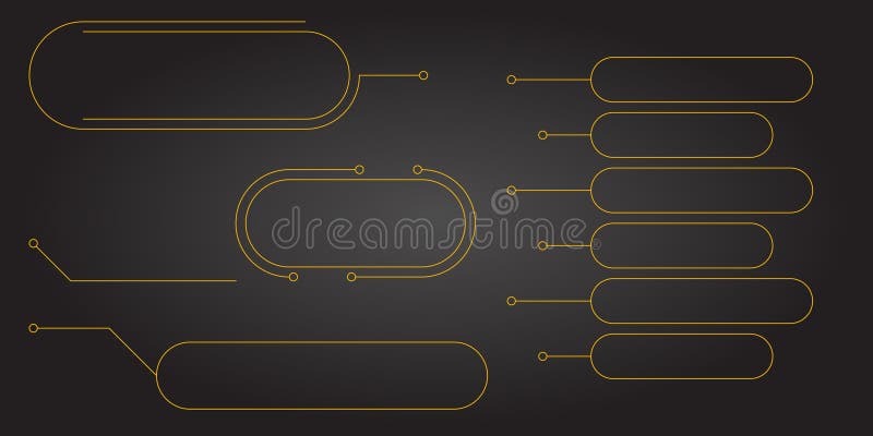 Text Box Frame with Modern Hud Line Border Menu and Title Callout ...