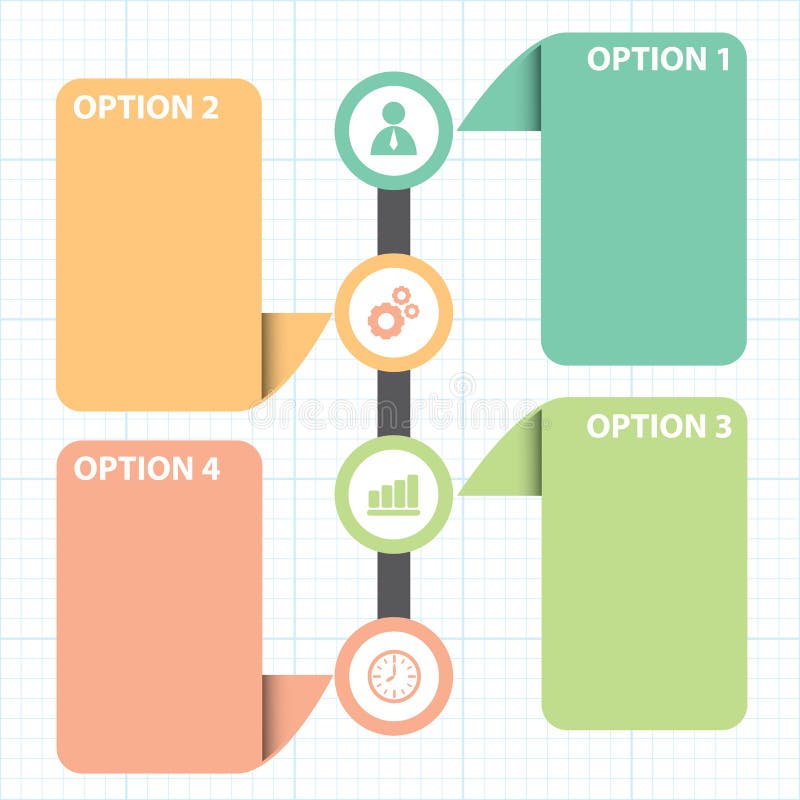 Text Box with Line Business Strategy Diagram Stock Vector ...
