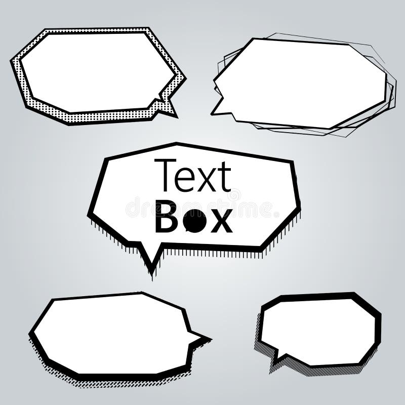 Text box and speech stock vector. Illustration of comic - 56753133