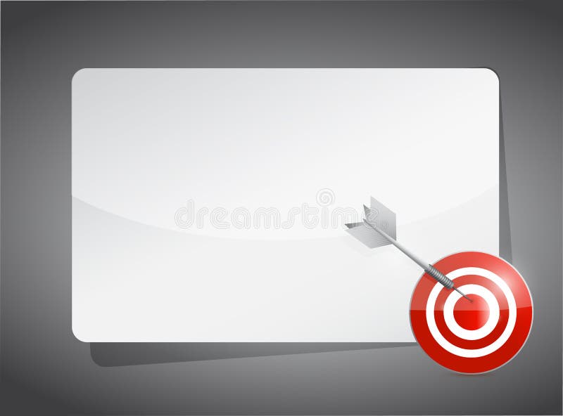Text Box and Target. Illustration Design Stock Illustration ...