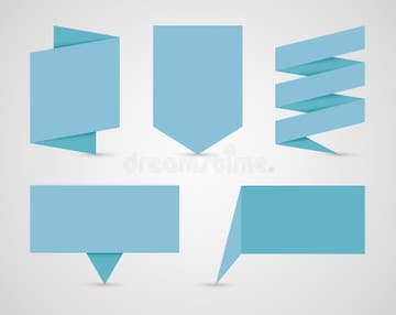 Text Boxes with Realistic Shadows Stock Vector - Illustration of ...