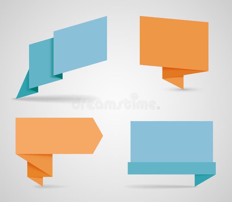 Text Boxes with Realistic Vector Shadows 1 Stock Vector - Illustration ...