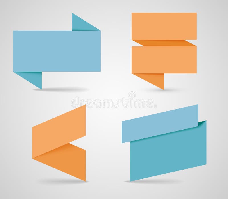 Text Boxes with Realistic Vector Shadows 2 Stock Vector - Illustration ...