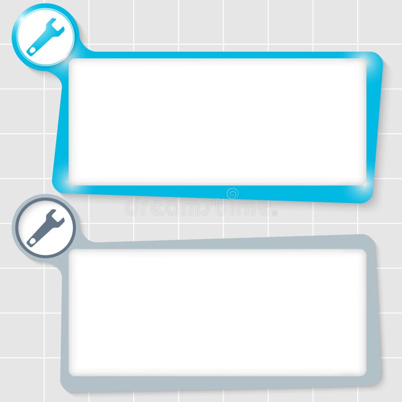 Text boxes stock vector. Illustration of maintenance - 49331745