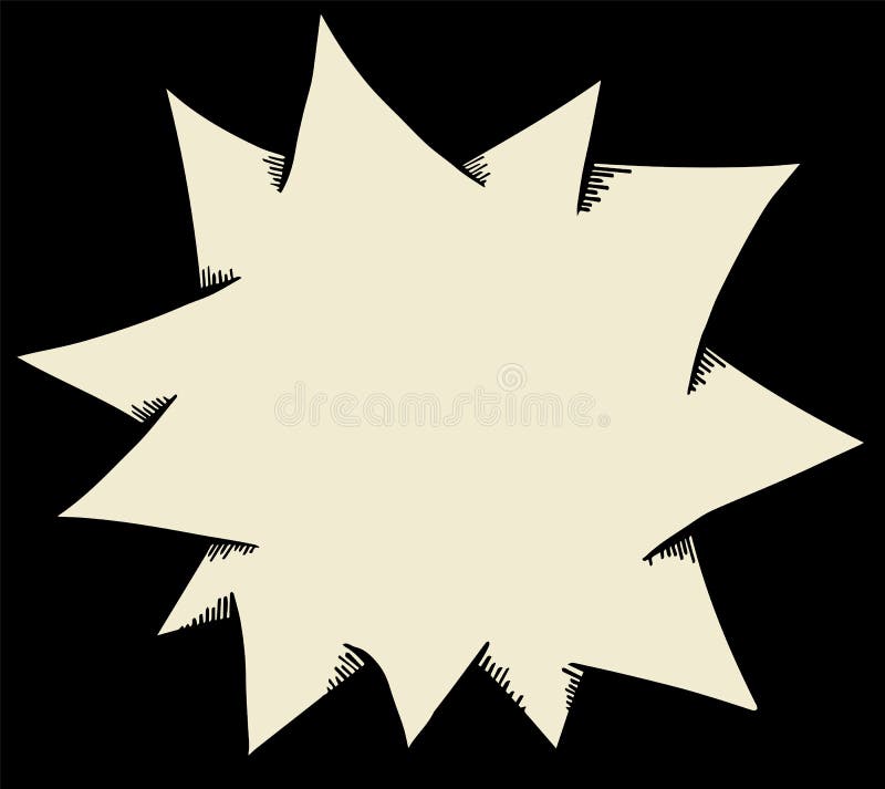 Text Bubble Illustration Explode Drawing Style. Stock Vector ...