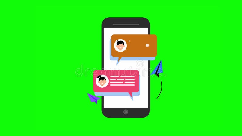 Text Bubbles Pop Up Animation. Stock Video - Video of round, mobile ...