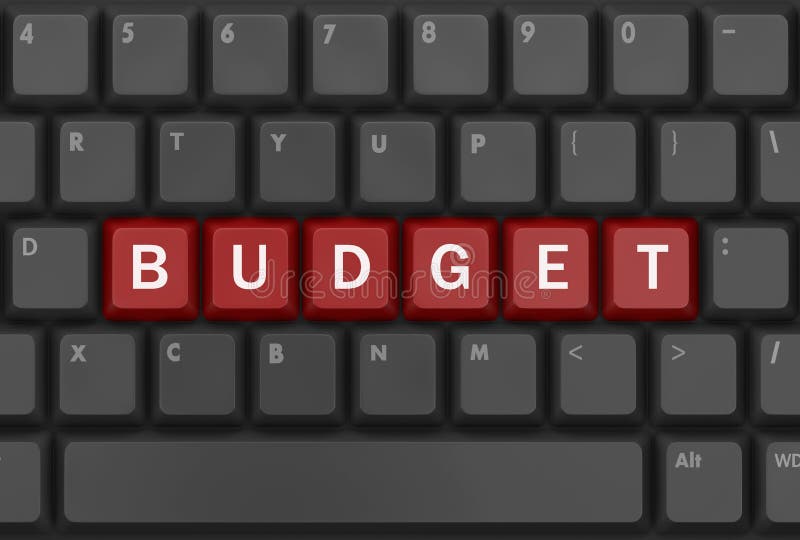 Text budget stock image. Image of keyboard, income, cash - 74014943