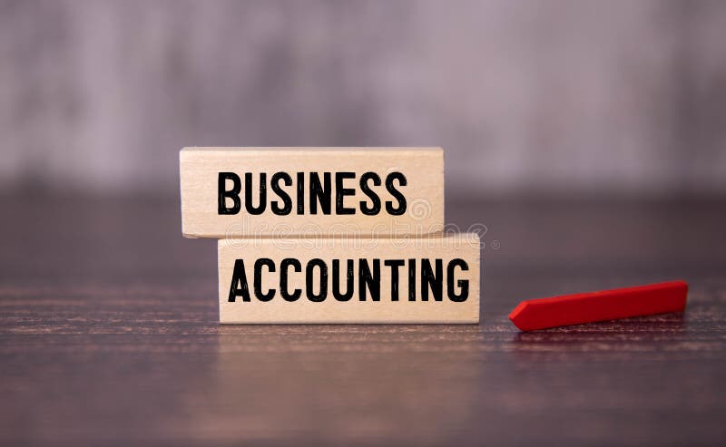 Text BUSINESS ACCOUNTING Text on Sticky on Keyboard, Business Concept ...