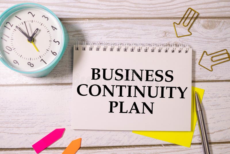 Text Business Continuity Plan on White Paper Stock Image - Image of ...